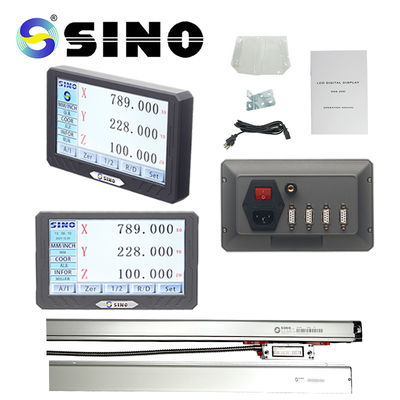 SINO SDS200S 3 Axis LCD Full Touch Screen Digital Readout Kits DRO Grating Ruler Rotary Encoder