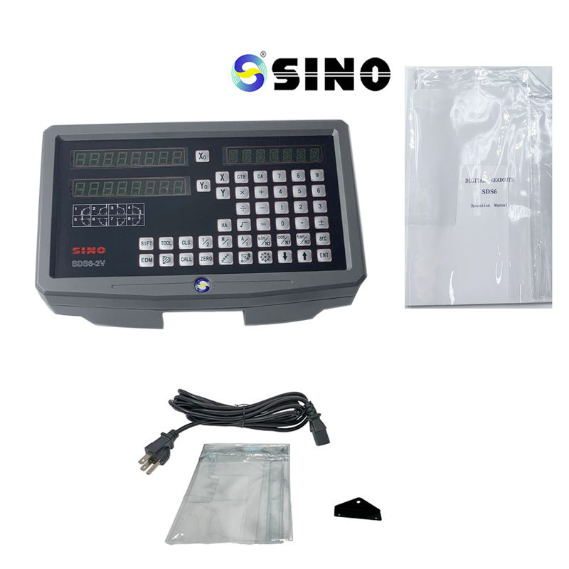 SINO SDS6-2V Magnetic Scale DRO Kit Linear Scale Encoder Two Axis DRO ...