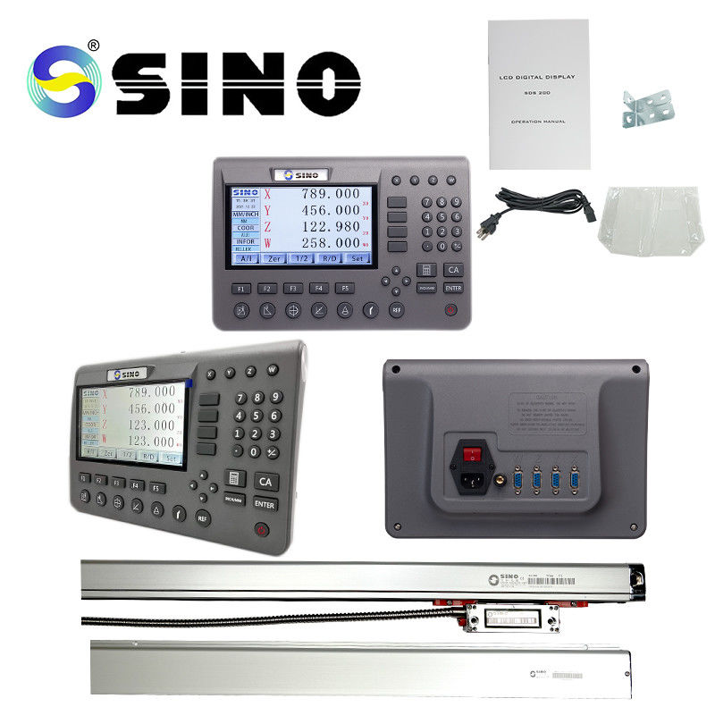 Sino Sds200 Metal 4 Axis Lcd Digital Readout Display Kit Ka-300 Linear Scale Encoder