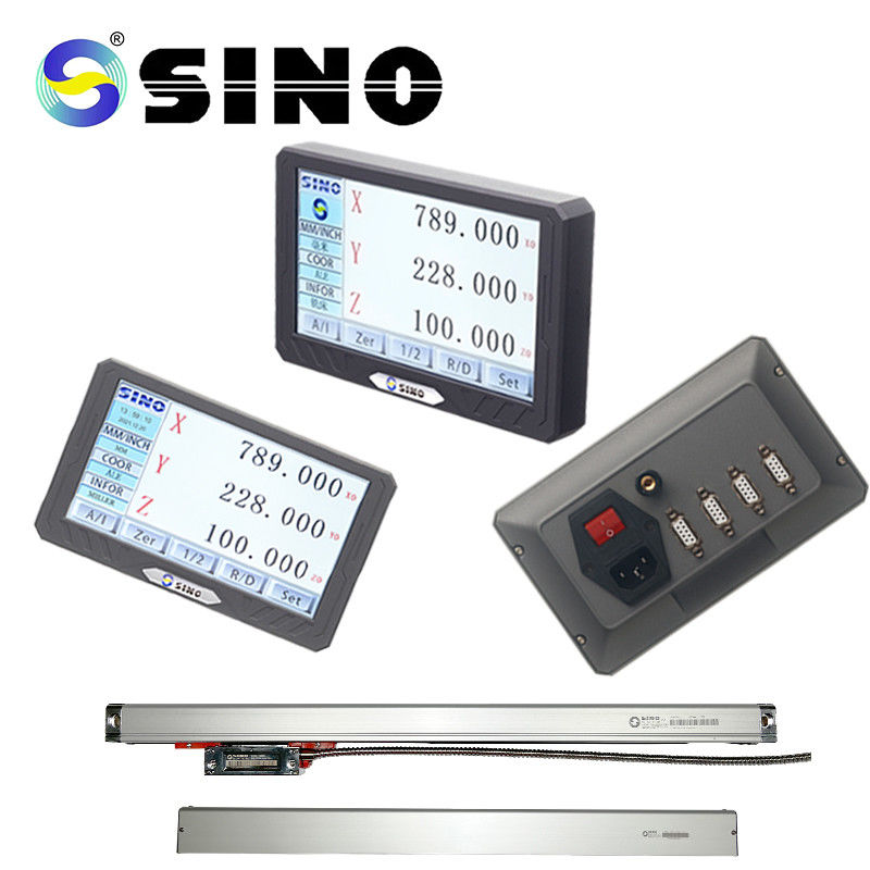 SINO SDS200S Metal 3 Axis LCD Digital Readout Display DRO Kit Grating Scale Encoder