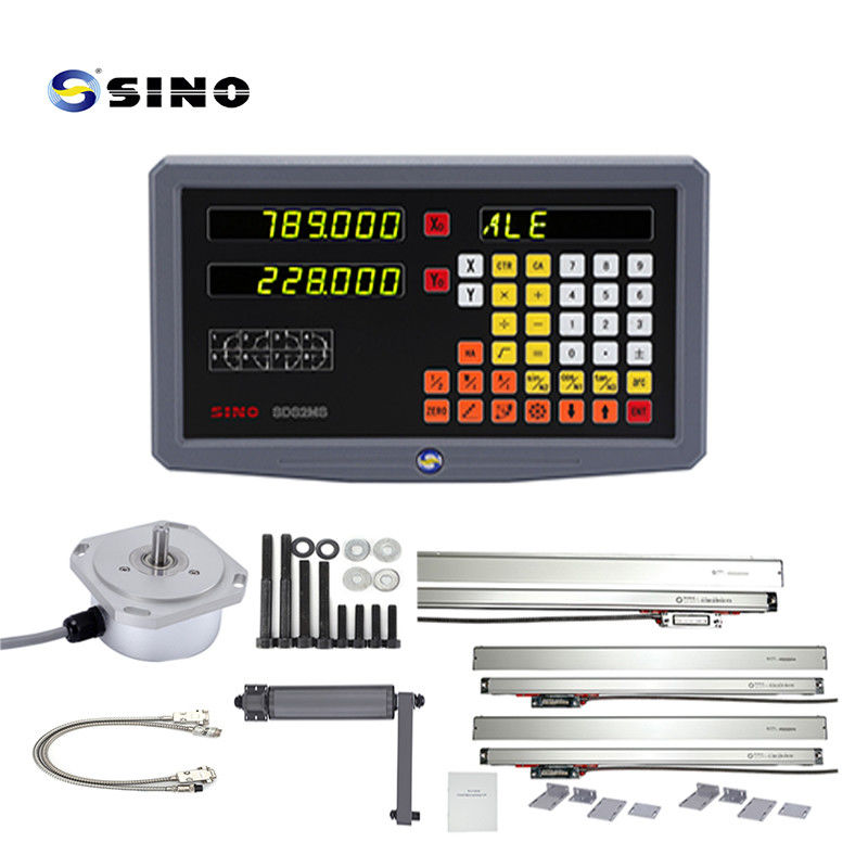2 Axis SDS2MS SINO Lathe Digital Readout System AC 100-240V Multifunctional With Linear Scale ...