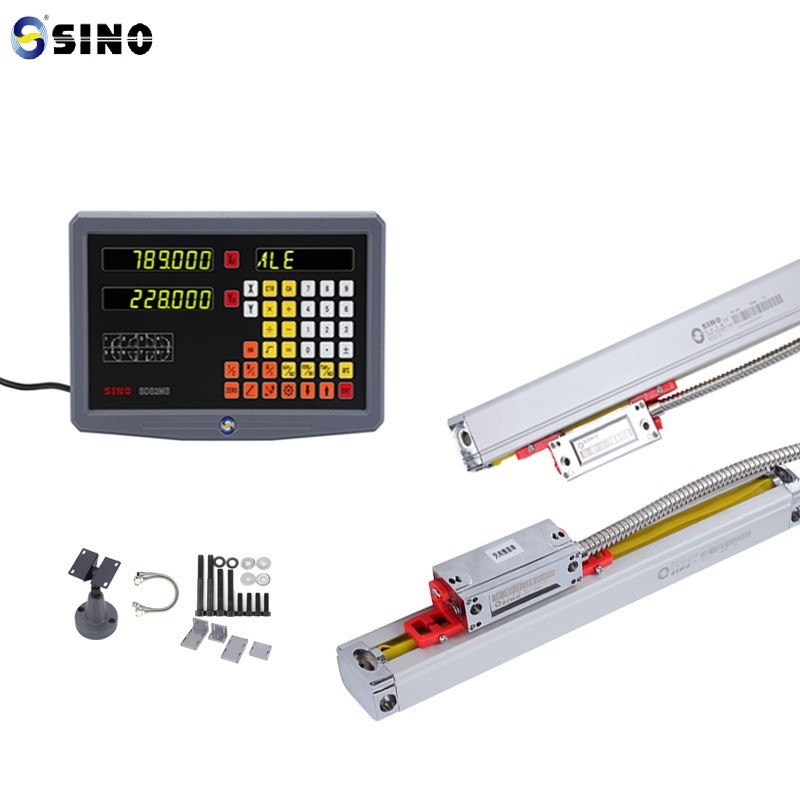 Glass Linear Scale Lathe Machine With Two Axis SINO Digital Readout ...