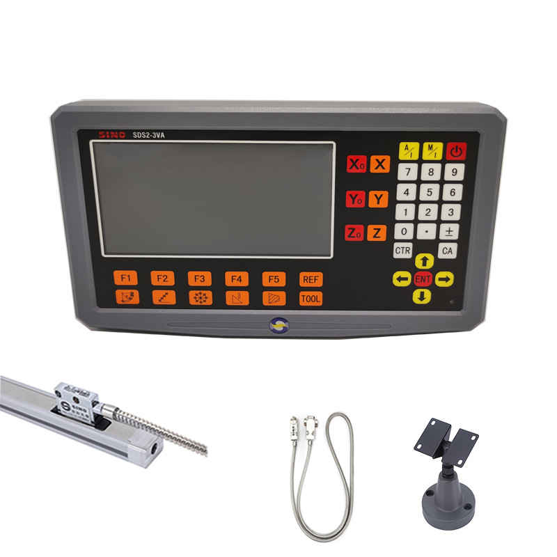 SINO SDS2-3VA Economy TFT LCD 2/3 Axis Digital Readout System DRO With Linear Encoder For Lathe Mill