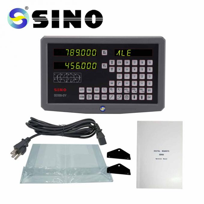 2 Axis CE SDS6-2V SINO Digital Readout System With LED Display